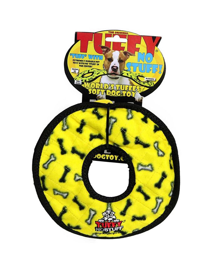 Tuffy No Stuff Ultimate Ring Yellow Bone, Dog Toy - Macy's
