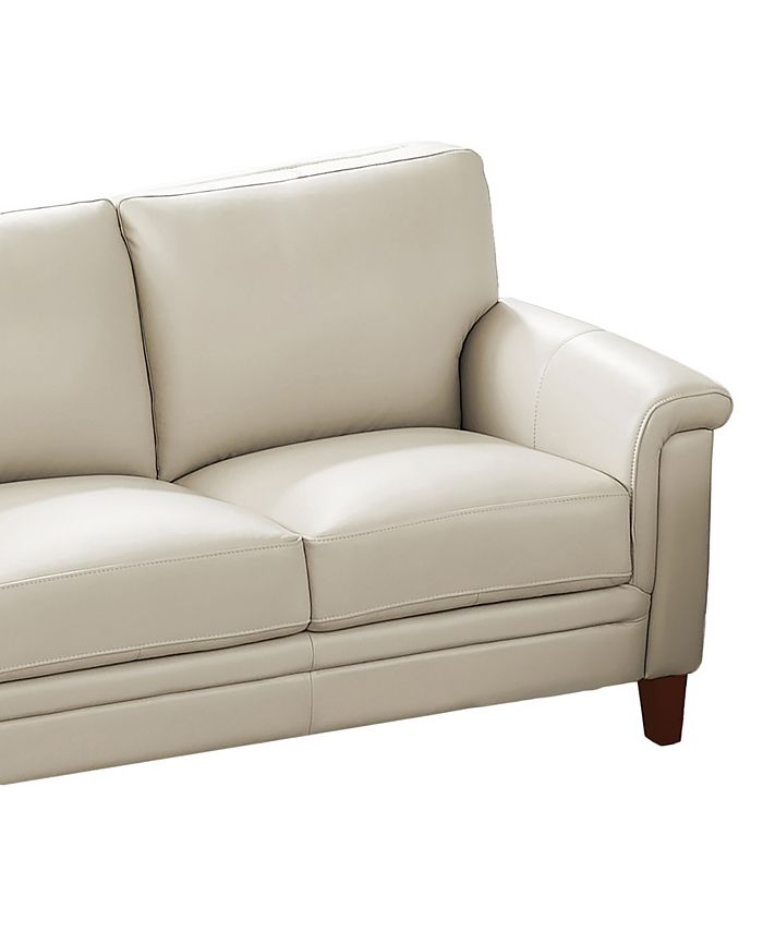 Hydeline Westcott 84" Top Grain Leather Sofa - Macy's