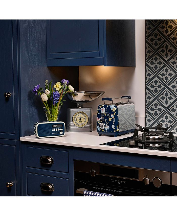 Laura Ashley Elveden Navy 2-Slice Toaster - Macy's