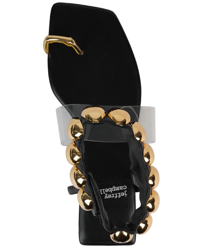 Jeffrey Campbell Jeffrey Cambell Island Stud Embellished Flat Sandals ...