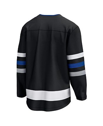 Authentic NCAA Apparel Fanatics Branded Men's Black Tampa Bay Lightning Alternate Premier ...
