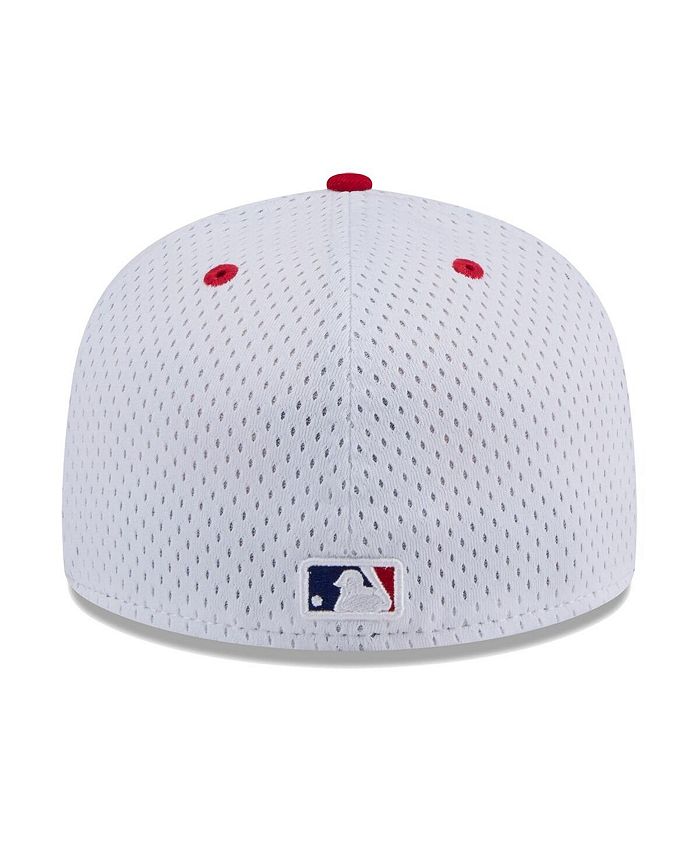 New Era Men's White Philadelphia Phillies Throwback Mesh 59fifty Fitted ...