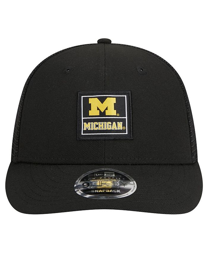 New Era Men's Black Michigan Wolverines Labeled 9Fifty Snapback Hat ...
