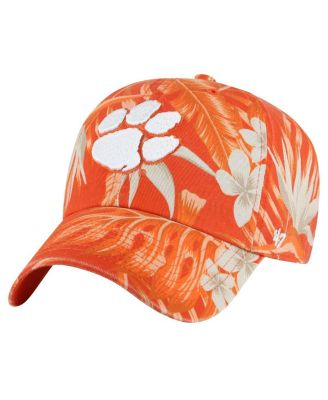47 Brand Men's Orange Clemson Tigers Tropicalia Clean Up Adjustable Hat ...