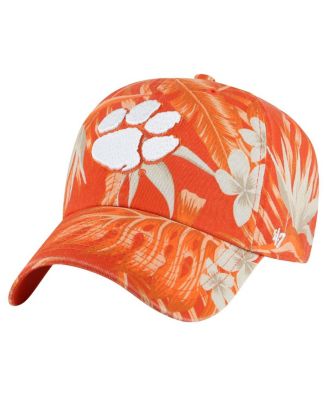 47 Brand Men's Orange Clemson Tigers Tropicalia Clean Up Adjustable Hat ...