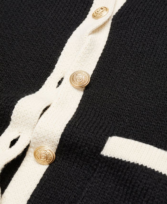 MANGO Women's Knitted Buttoned Jacket - Macy's