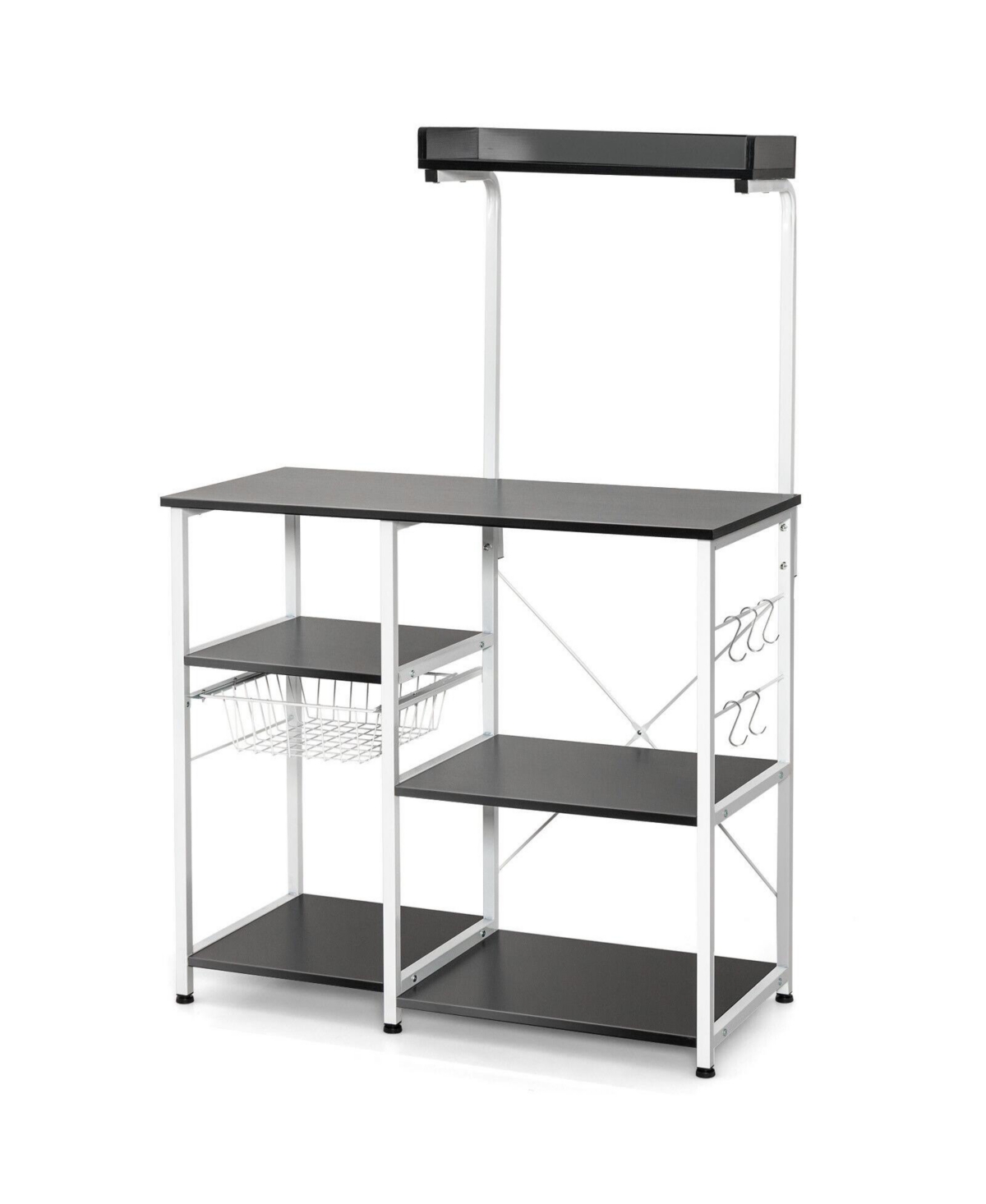 Click here for Slickblue 4-tier Kitchen Bakers Rack with Basket a... prices