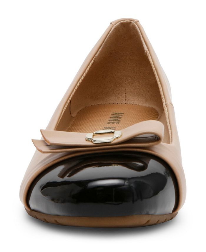 Anne Klein Women's Mesa Bow Detail Wedge Ballet Flats - Macy's