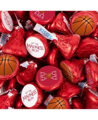 Just Candy 100ct Basketball Party Favors Stickered Hershey's Kisses ...