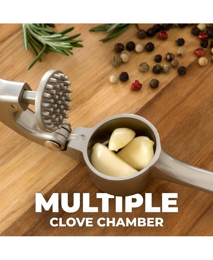 Zulay Kitchen Garlic Press with Soft Easy-Squeeze Ergonomic Handle - Macy's