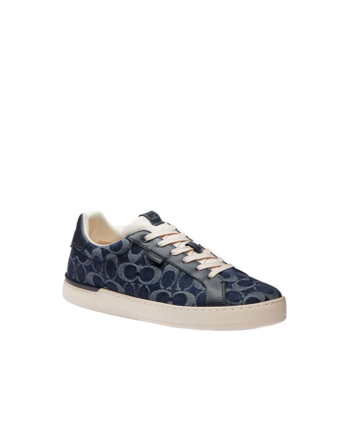 COACH Men's Lowline Signature C Denim Sneaker - Macy's
