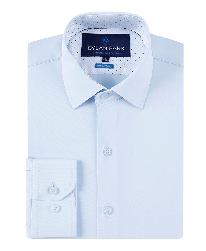 Dylan Park Men's Geometric Performance Stretch Button Down Dress Shirt - Macy's