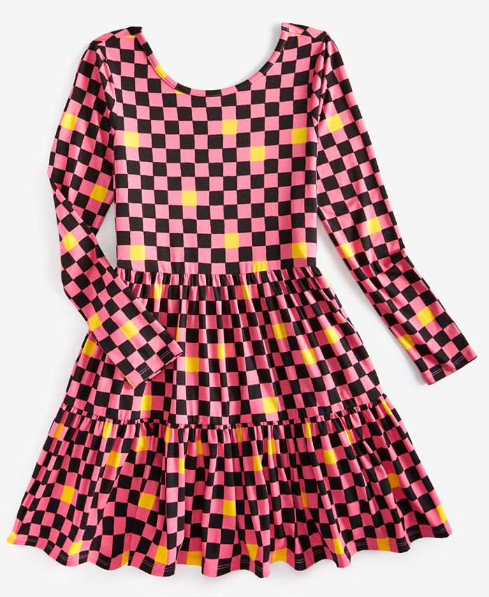 Epic Threads Girls Checkered Skater Dress, Created for Macy's - Macy's