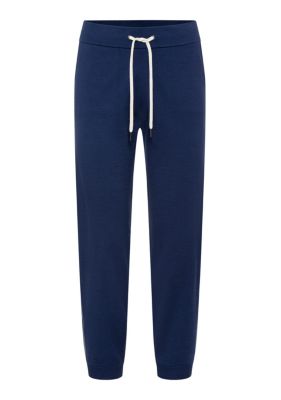 Olsen Women's Lisa Fit Straight Leg Knit Drawstring Pant - Macy's