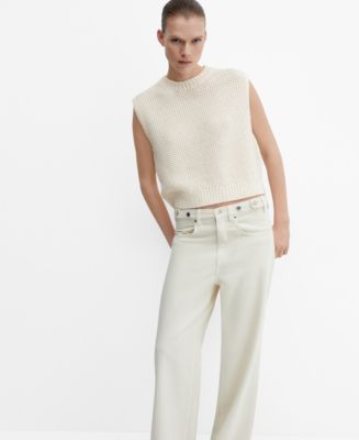 MANGO Women's Chunky-Knit Vest - Macy's