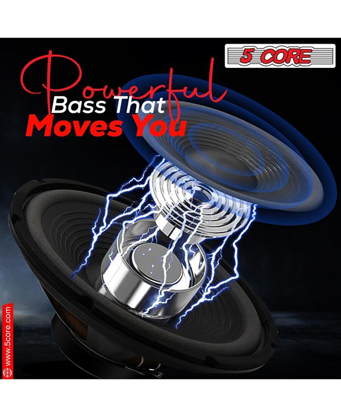 5 Core 12 Inch Subwoofer Speaker 1200W Peak 8 Ohm DJ Replacement Bass ...