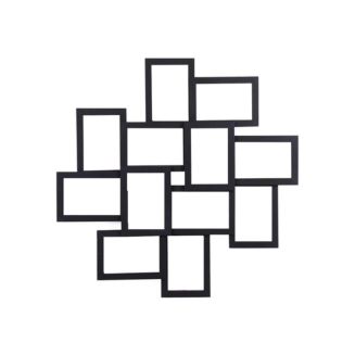 Slickblue Collage Picture Frames For 12 Photos In 4 X 6 Inches, Wall- Mounted Multiple Picture ...