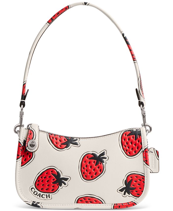 COACH Strawberry Mini Leather Swinger 20 Shoulder Bag - Macy's
