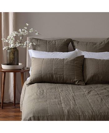 Bokser Home French Linen Box Stitch Quilt - Full/Queen - Macy's