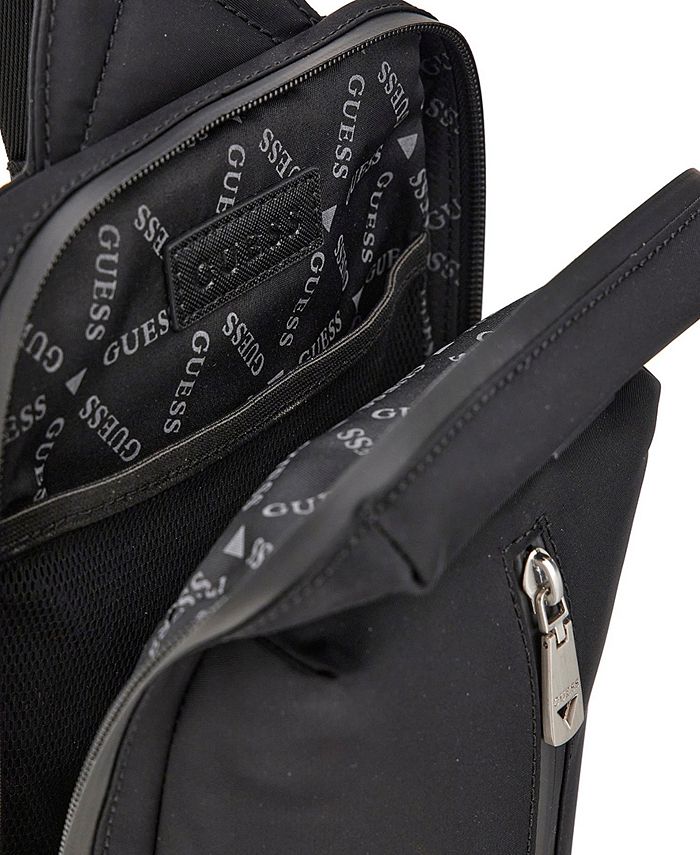 GUESS Men's Crossover Zip Logo Sling Bag - Macy's