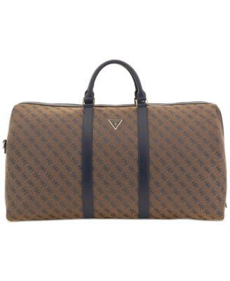 Guess Men's Jacquard Weekender Bag - Macy's