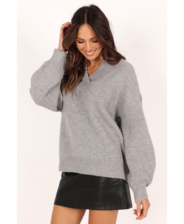 Petal and Pup Women's Carly Collar Knit Sweater - Macy's