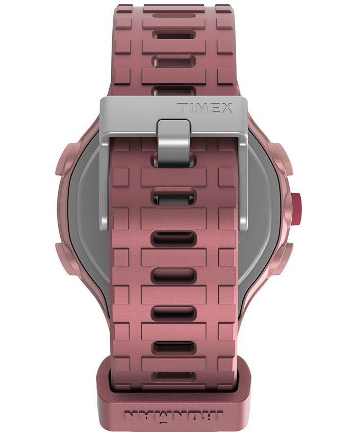 Timex Unisex Ironman T200 Quartz Digital Pink Silicone Strap 42mm Round ...