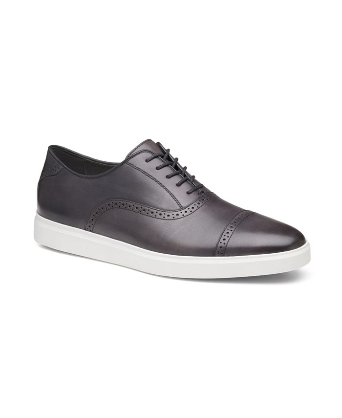 Johnston & Murphy Men's Brody Cap Toe Dress Casual Lace Up Sneakers ...