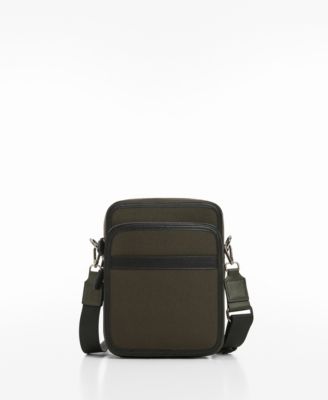 MANGO Men's Leather-Effect Shoulder Bag - Macy's