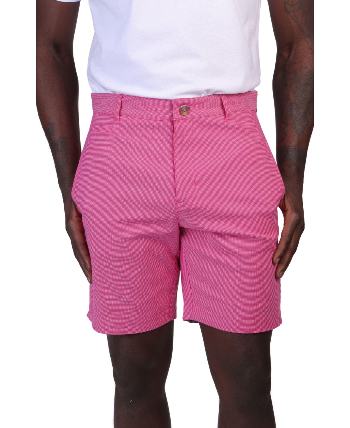 Click here for Tailorbyrd Mens Classic Texture Dobby Short - Flam... prices