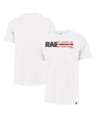 47 Men's White Las Vegas Raiders Flag Script Franklin T-Shirt - Macy's