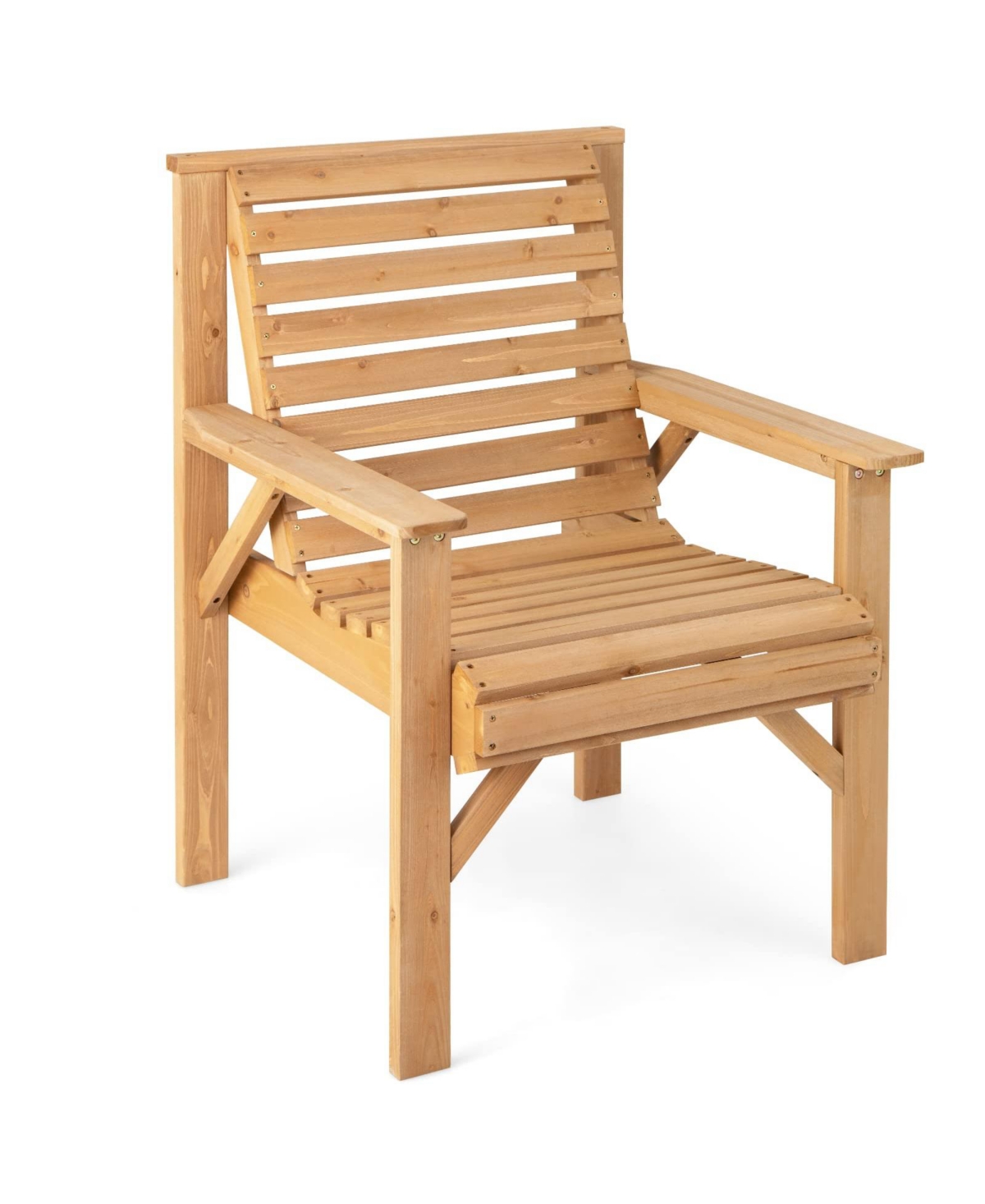 Click here for Outdoor Solid Fir Wood Chair with Inclined Backres... prices