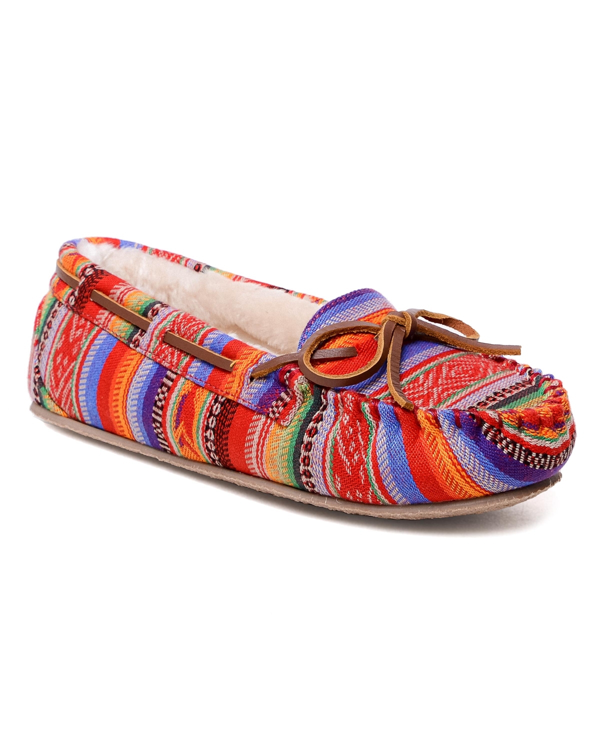 Click here for Minnetonka Womens Cally Slippers - Frisco stripe prices