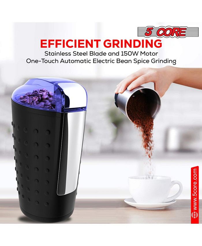 5 Core Core Coffee Grinder 85 Gram Capacity 150W Motor One-Touch ...