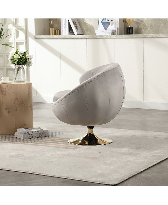 Simplie Fun 360 Degree Swivel Cuddle Chairs, Round Armchairs for Home ...