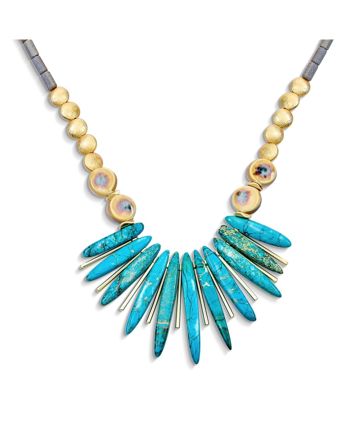 Click here for Bling Jewelry Blue Peck Organic Faceted Beads Irre... prices
