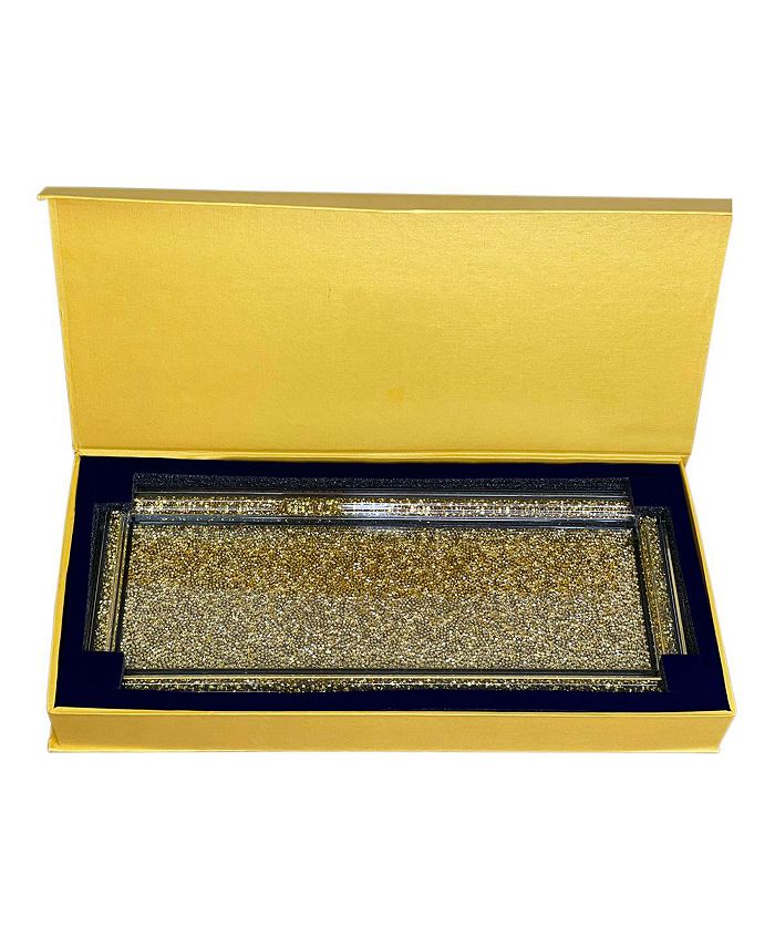 Simplie Fun Exquisite Large Glass Tray In Gift Box - Macy's