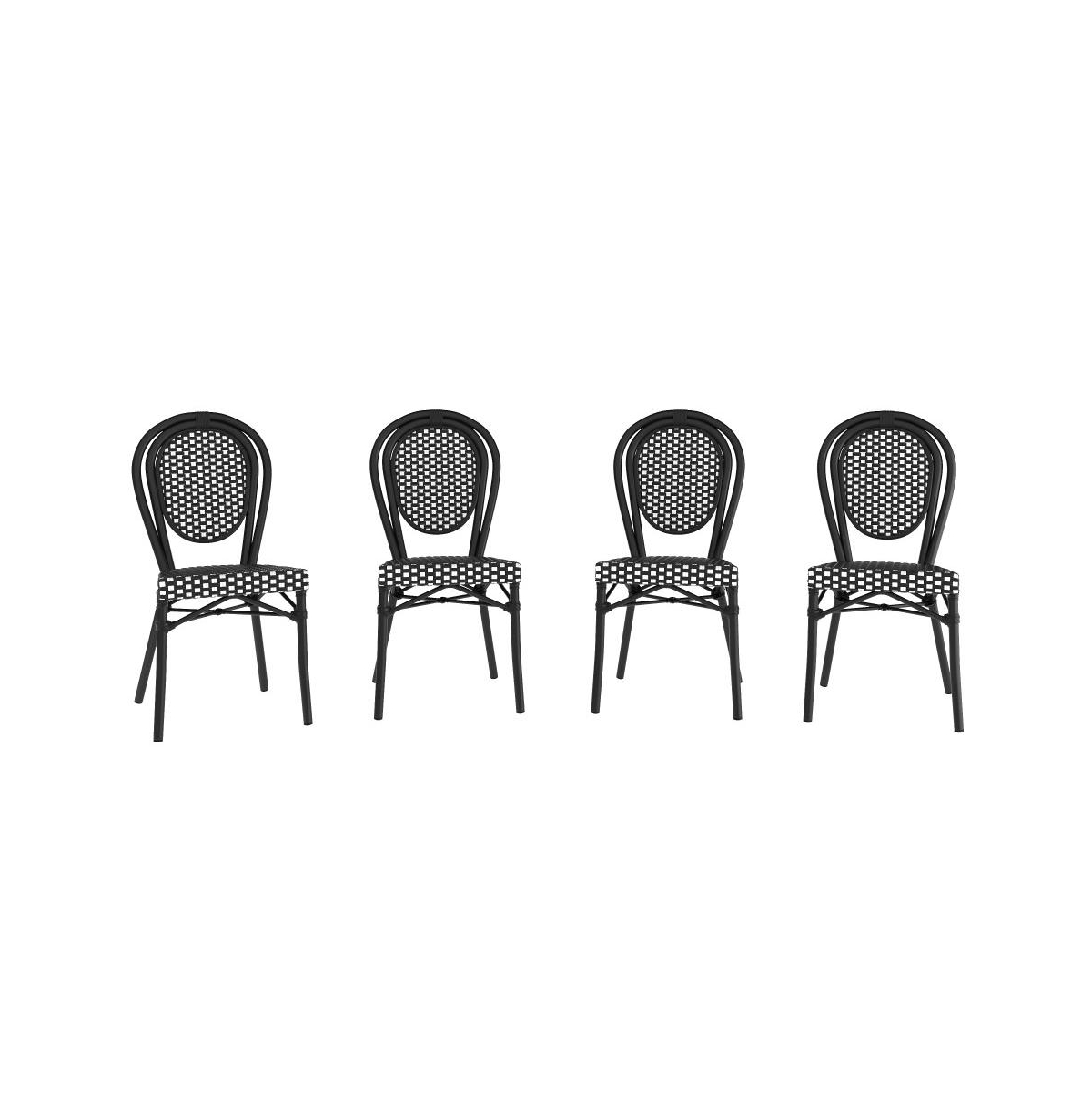 Click here for Merrick Lane Celia Set Of Four Stacking Thonet Bis... prices