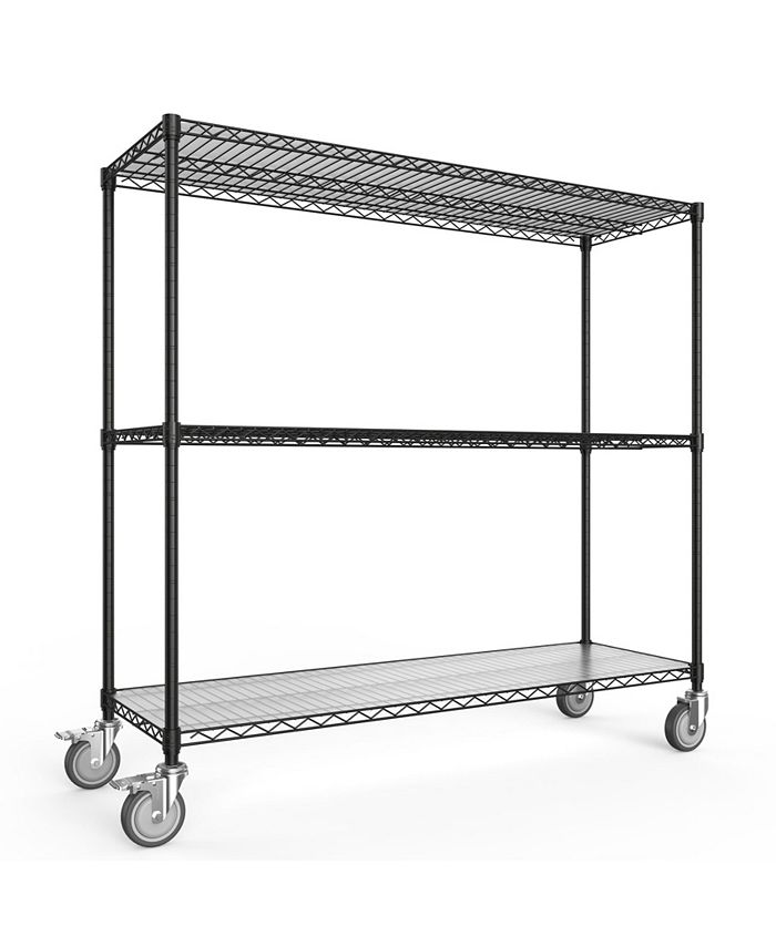 Simplie Fun 3 Tier Shelf Wire Shelving Unit - 3000Lbs - Macy's