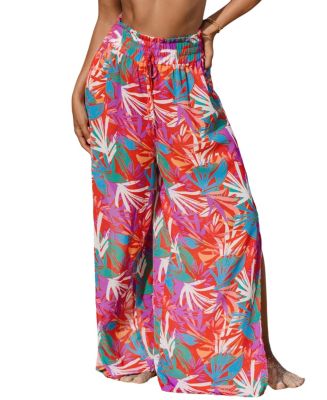 Cupshe Women's Smocked Wide Leg Cover-Up Pants - Macy's