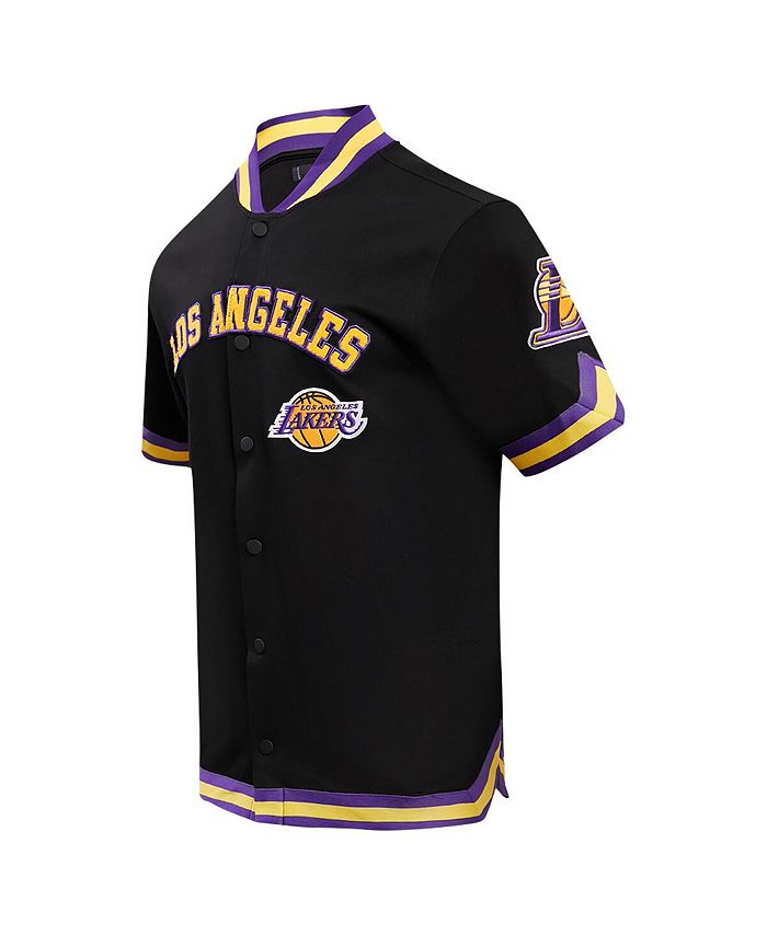 Pro Standard Men's Black Los Angeles Lakers Classic Warm-Up Full-Snap ...