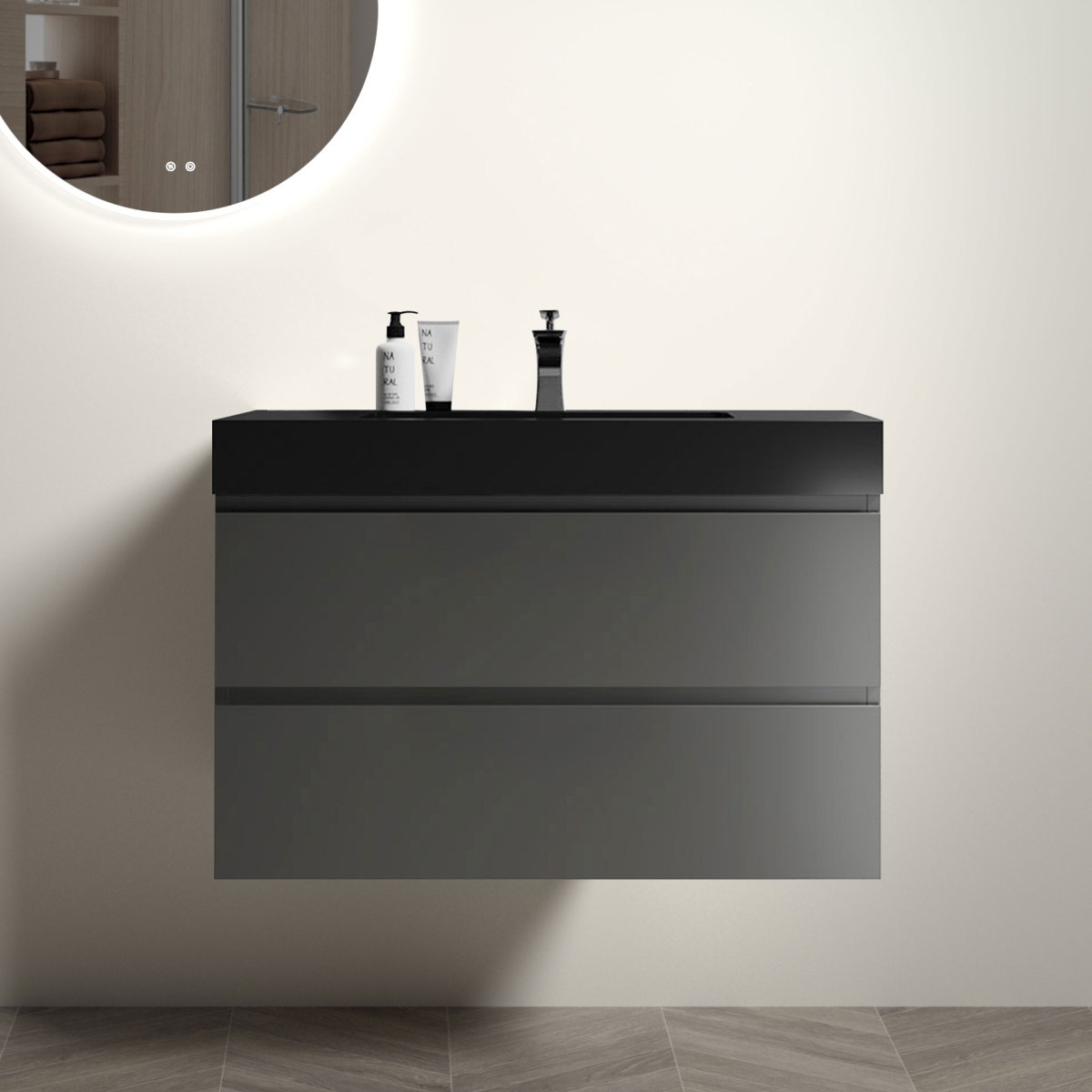 Click here for Streamdale Gray Bathroom Vanity with Sink  Large S... prices