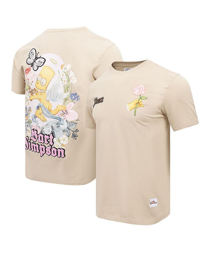 Freeze Max Men's Tan the Simpsons Bart Peace Angel T-Shirt - Macy's