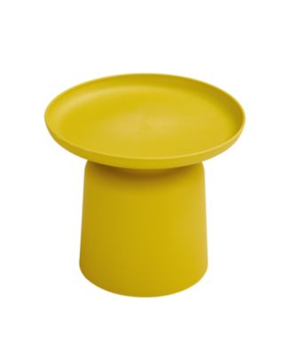 Simplie Fun Yellow Side Table Small Space Stylish And Versatile Plastic ...