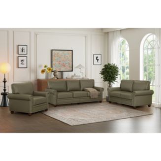 Simplie Fun Living Room Sofa With Storage Sofa 1+2+3 Sectional Taupe ...