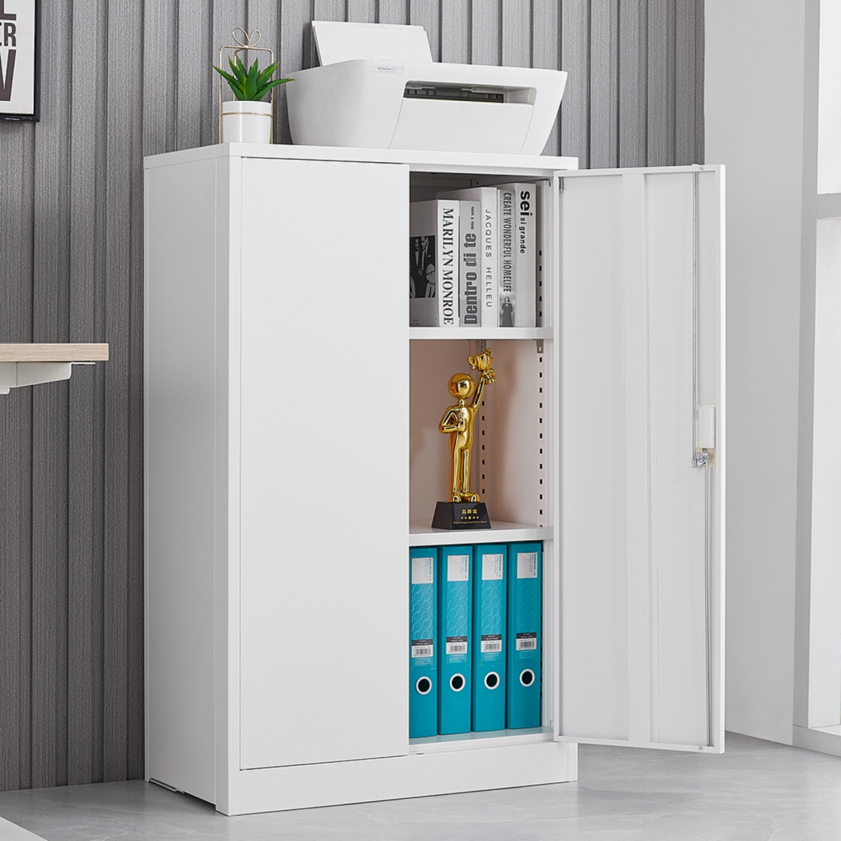 Click here for Streamdale Furniture Locking Metal Storage Cabinet... prices