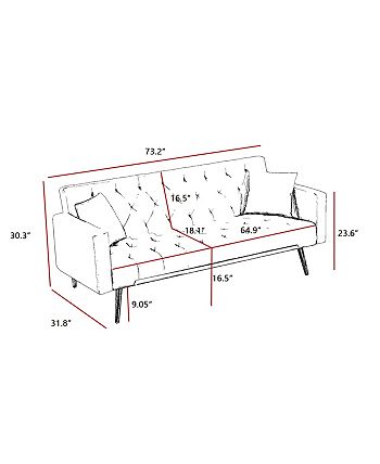 Simplie Fun Convertible Folding Futon Sofa Bed, Sleeper Sofa Couch For ...