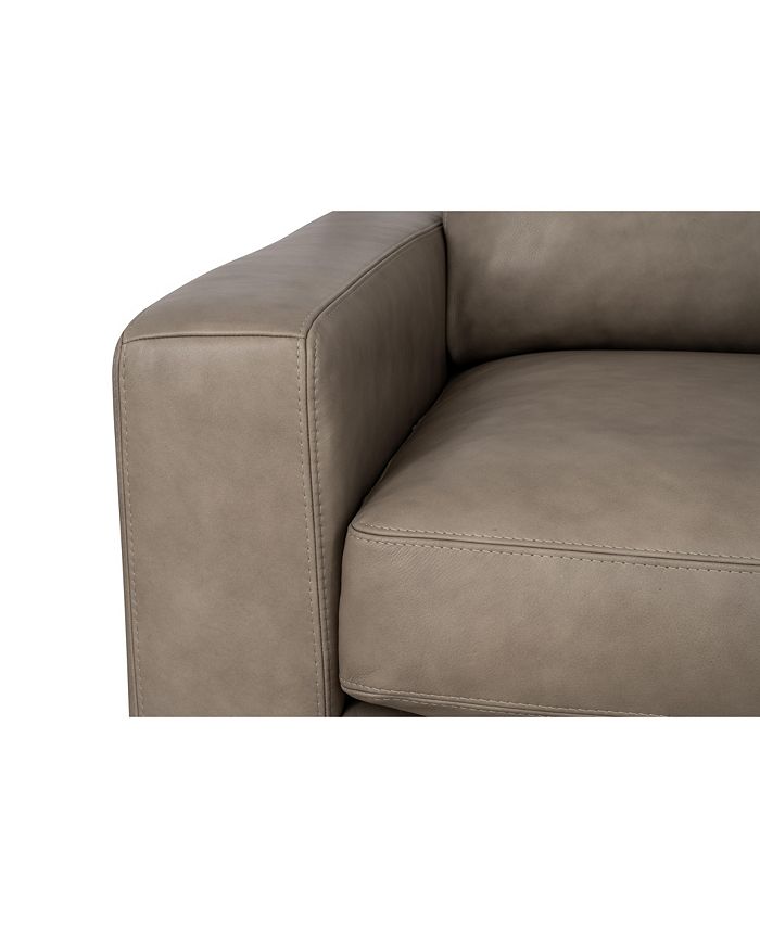RUTHERFORD HOME Matera 96" Leather over 3 Sofa - Macy's