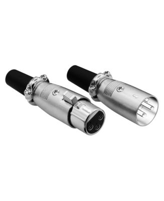 5 Core XLR Connector Male Female to 1/4 Audio Jack 3 Pin Secure ...