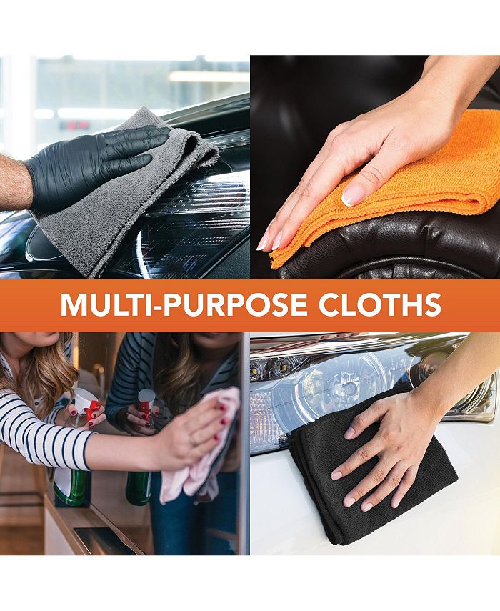 Arkwright Home Smart Choice Microfiber Cloths (12 Pack), 16x16, 35 ...